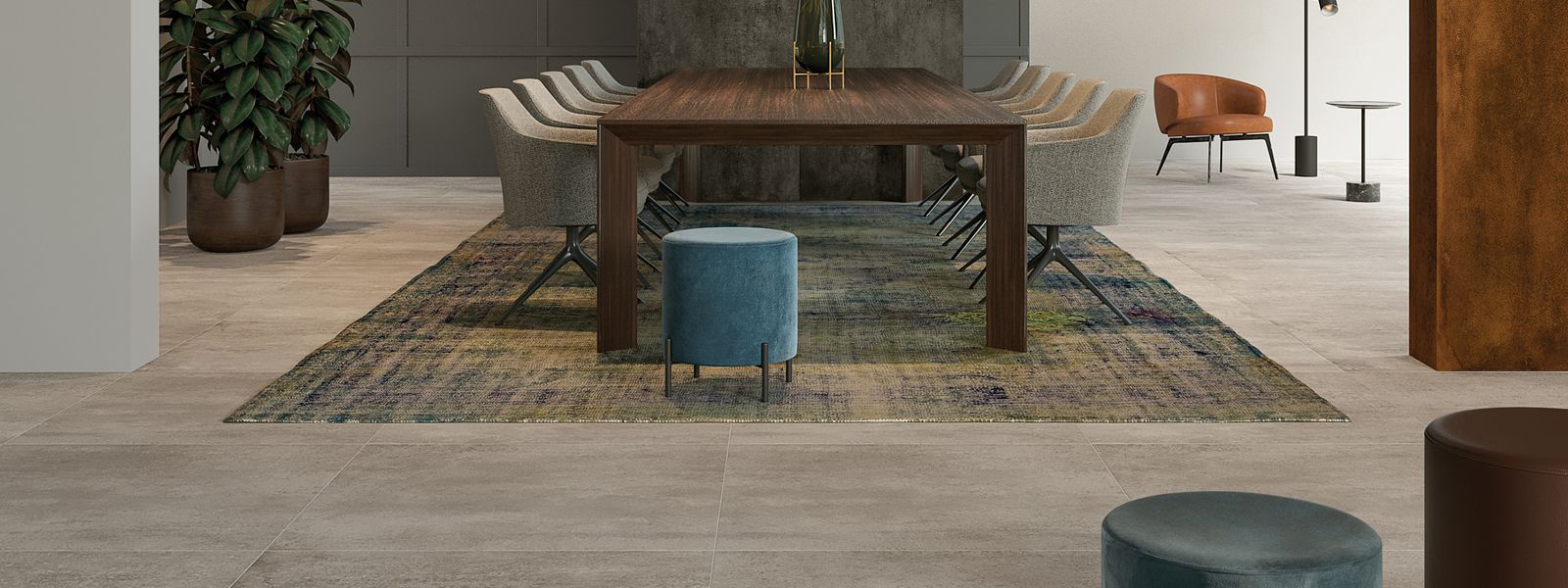 Organic Concrete Porcelain Tile | Creative Materials Corp