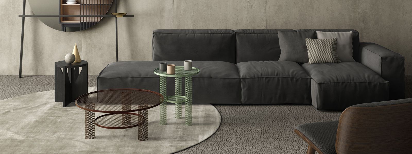 Organic Concrete Porcelain Tile | Creative Materials Corp