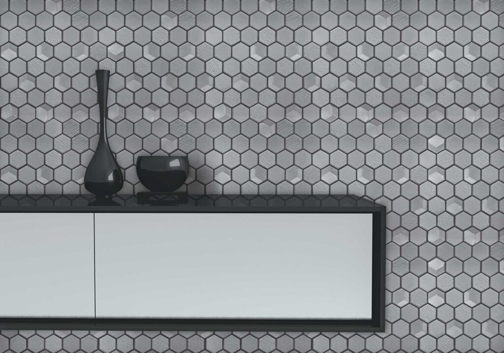 Outlast Hexagon Glass Mosaic Tile | Creative Materials