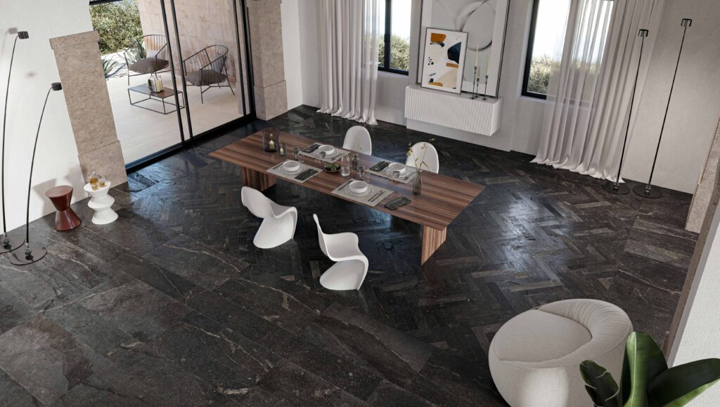 Asphalt Rock A Porcelain Tile | Creative Materials Corp
