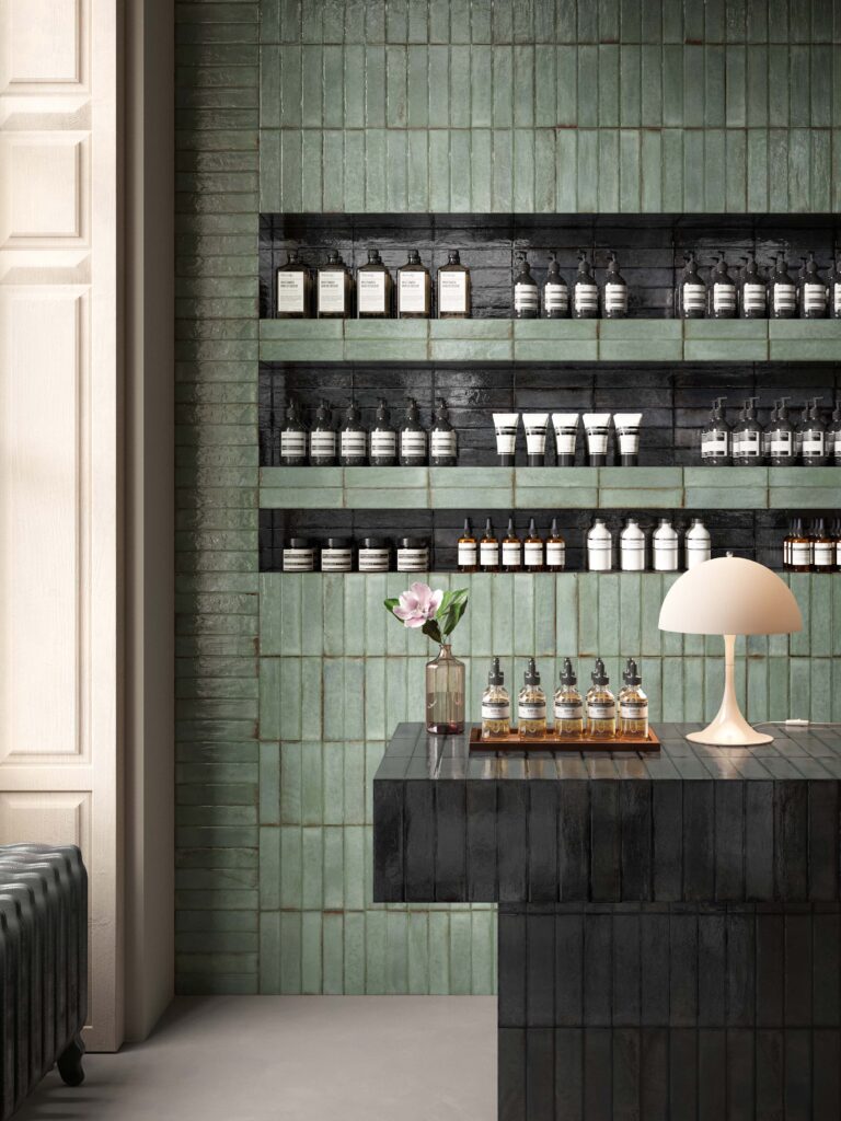 Muse Porcelain Tile - Colorful 2x8 for Commercial Design