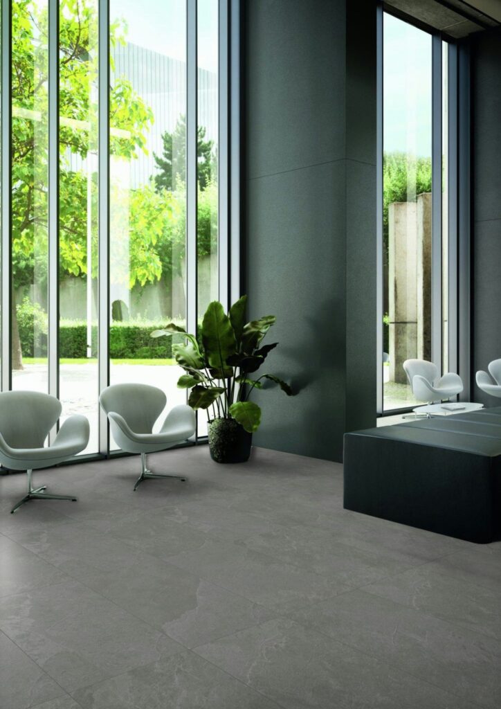 Shale Slate-Look Porcelain Tile for Commercial Design