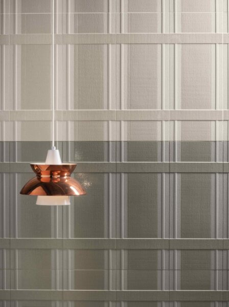 Plaid Porcelain Tile: Innovate Tailored Cloth-Like Elegance