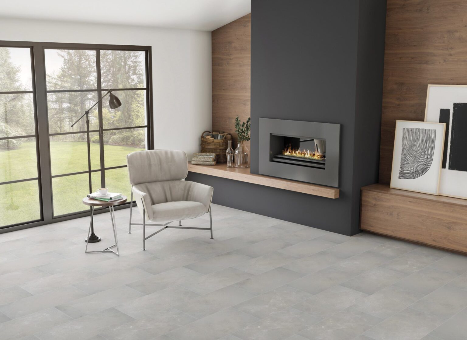 Marble And Concrete Marry To Create Haven Porcelain Tile
