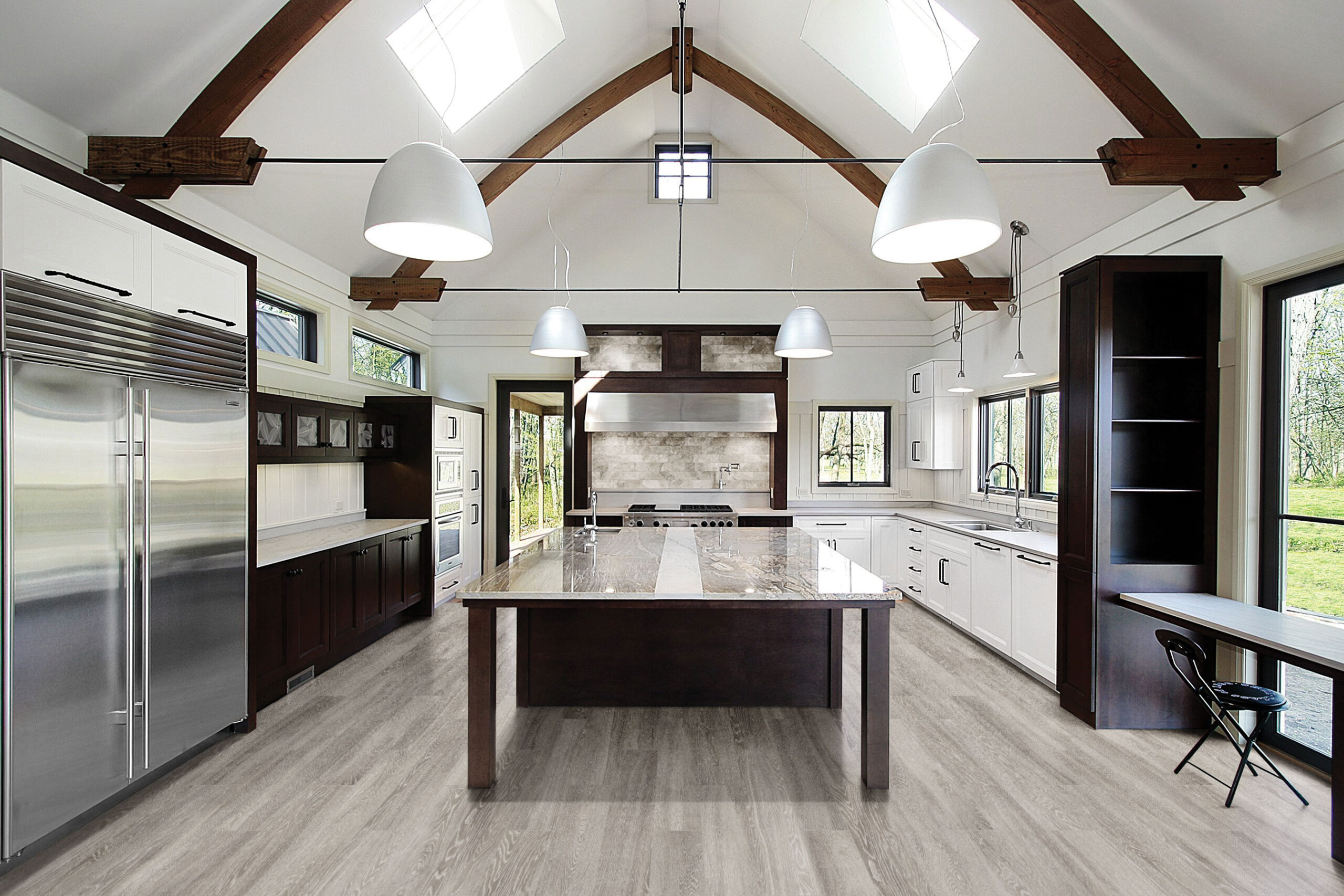Rainier Natural Wood-Look Porcelain Tile for Commercial Use