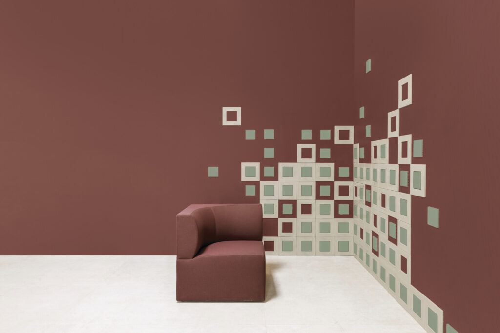 Reverse Tile | Glossy Porcelain With Modular Wall Forms